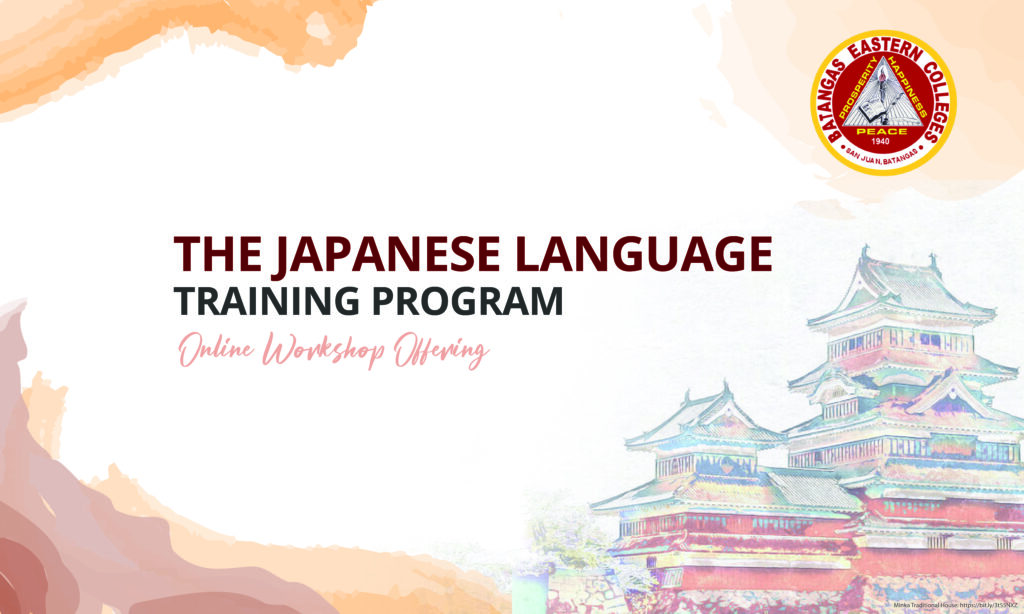 NEW BEC OFFERING: Japanese Language Training Program - Batangas Eastern ...