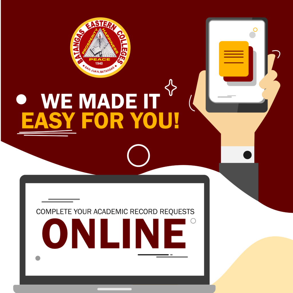 ONLINE Request for Academic Records - Batangas Eastern Colleges
