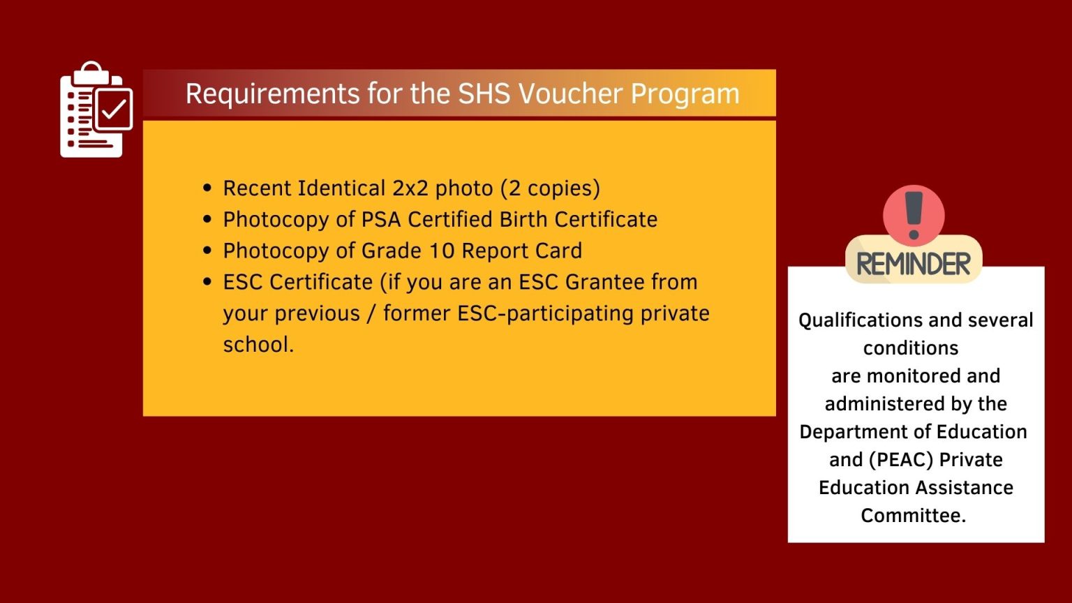 Application for Senior High School (SHS) Voucher Program is NOW OPEN ...