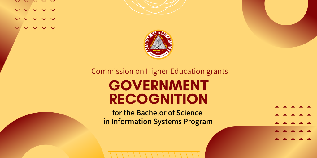 BEC Receives Government Recognition from CHED for the BSIS Program