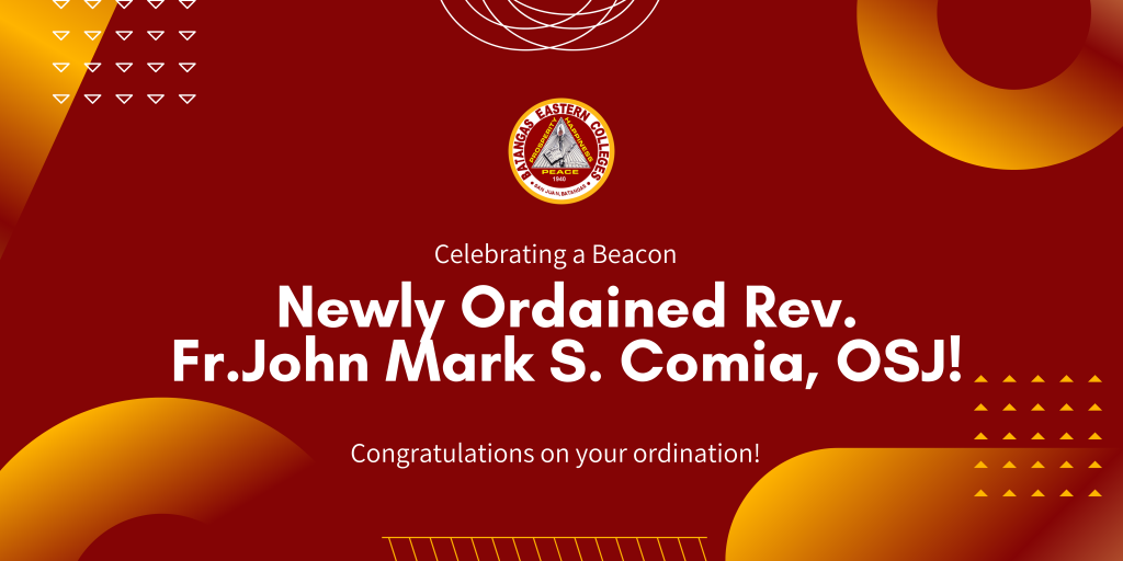 BEC Celebrates a Beacon | Newly Ordained Rev. Fr. John Mark S. Comia, OSJ